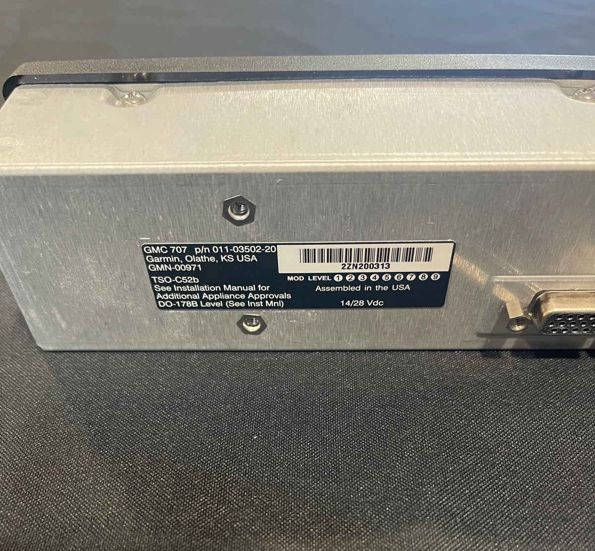 Overhauled Garmin GMC 707 P/N 011-03502-20 Cirrus P/N 30128-002 – Lone ...