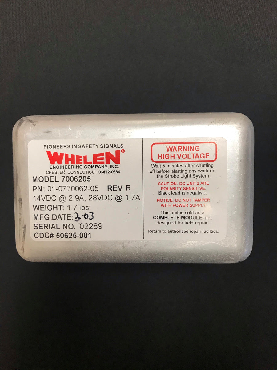 Whelen Strobe Light Power Supply 01-0770062-05 – Lone Mountain Aircraft
